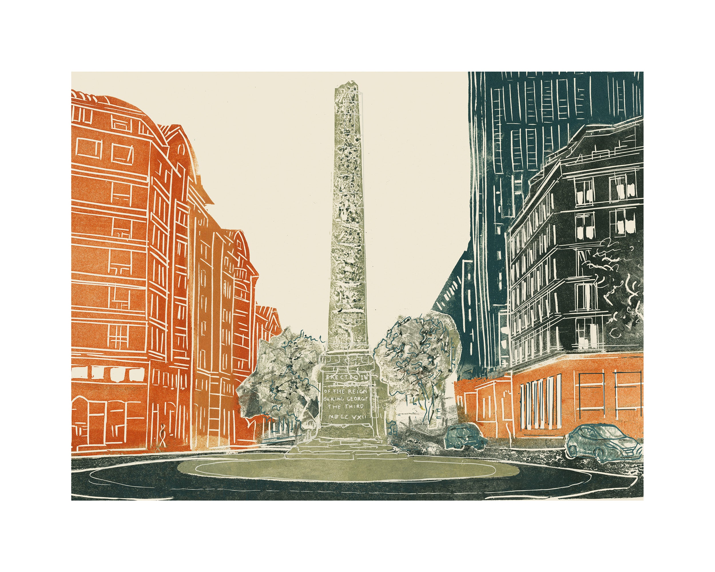 St George's Circus, London Print – The Southbank Art Company