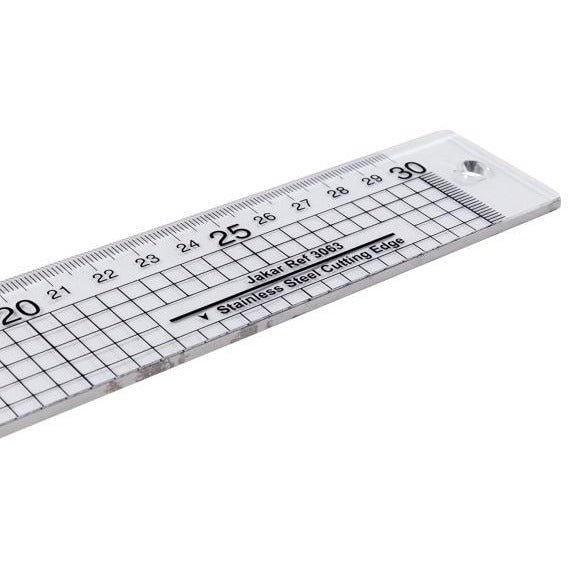 Acrylic Ruler With Steel Edge – The Southbank Art Company